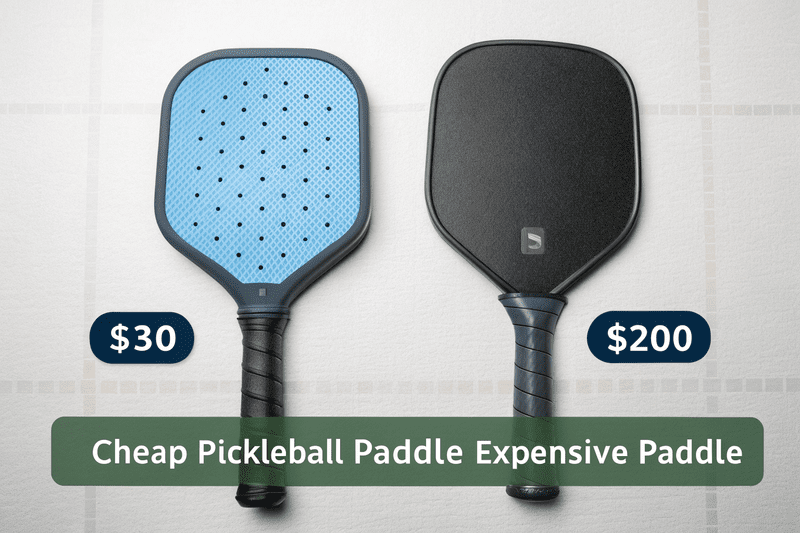 What's the difference between a cheap and expensive pickleball paddle?
